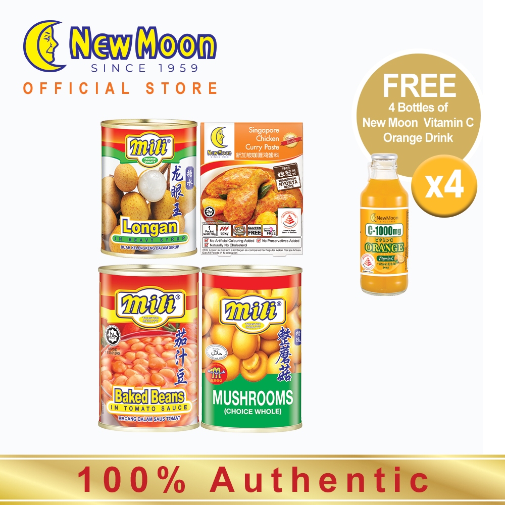 Raya Bundle Set(Curry+W.Mushroom+Baked Bean+Longan+Free4btls Orange C ...