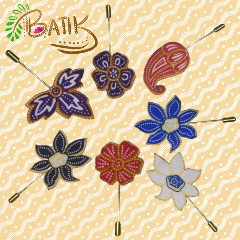 Batik Flowers Pin Jarum batik | Shopee Malaysia
