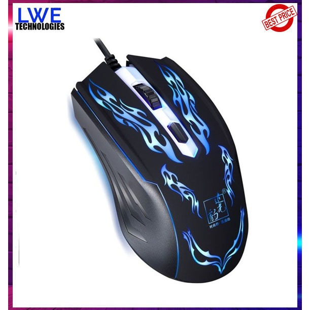 Newest 139 GAMING Mouse laser engraving colorful computer wired optical ...