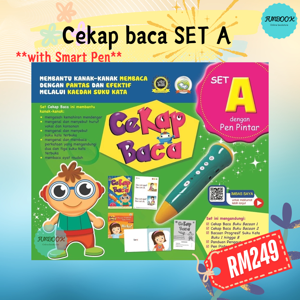 [FUNBOOK] Pelangi Cekap Baca 𝐒𝐞𝐭 𝐀 Dengan 𝐏𝐞𝐧 𝐏𝐢𝐧𝐭𝐚𝐫 / 𝐰𝐢𝐭𝐡 𝐒𝐦𝐚𝐫𝐭 𝐏𝐞𝐧 ...