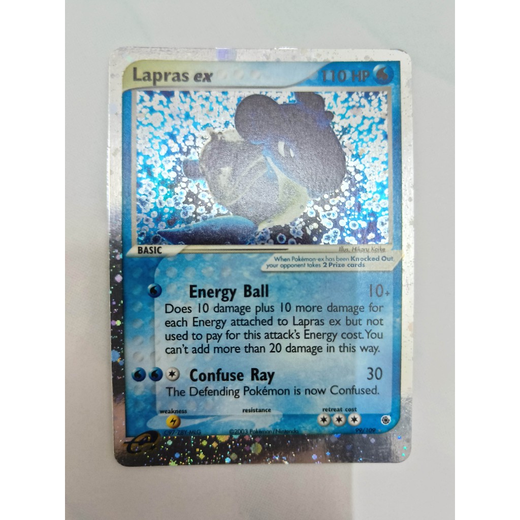 Pokemon Trading Card Game - EX Ruby & Sapphire 99/109 Lapras ex Vintage ...