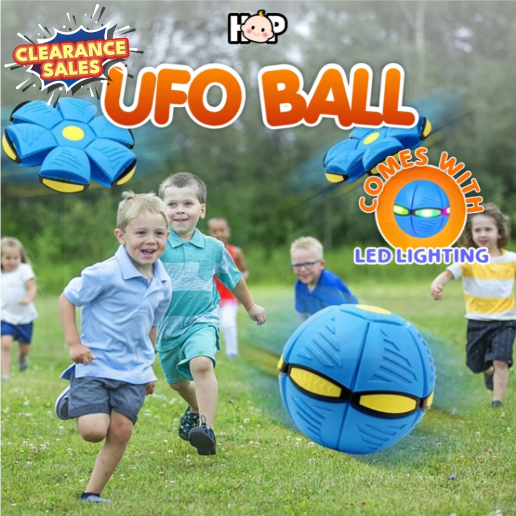 [Clearance] UFO Flying Ball Bola Magic Flying Saucer Ball Flat Throw ...