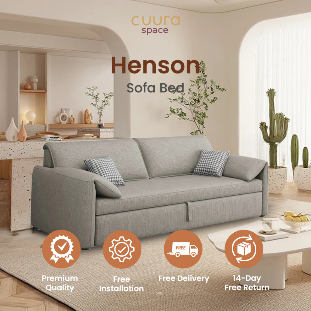 Henson Sofa Bed - Multi-Functional Foldable Sofa Bed | Katil Sofa Lipat ...