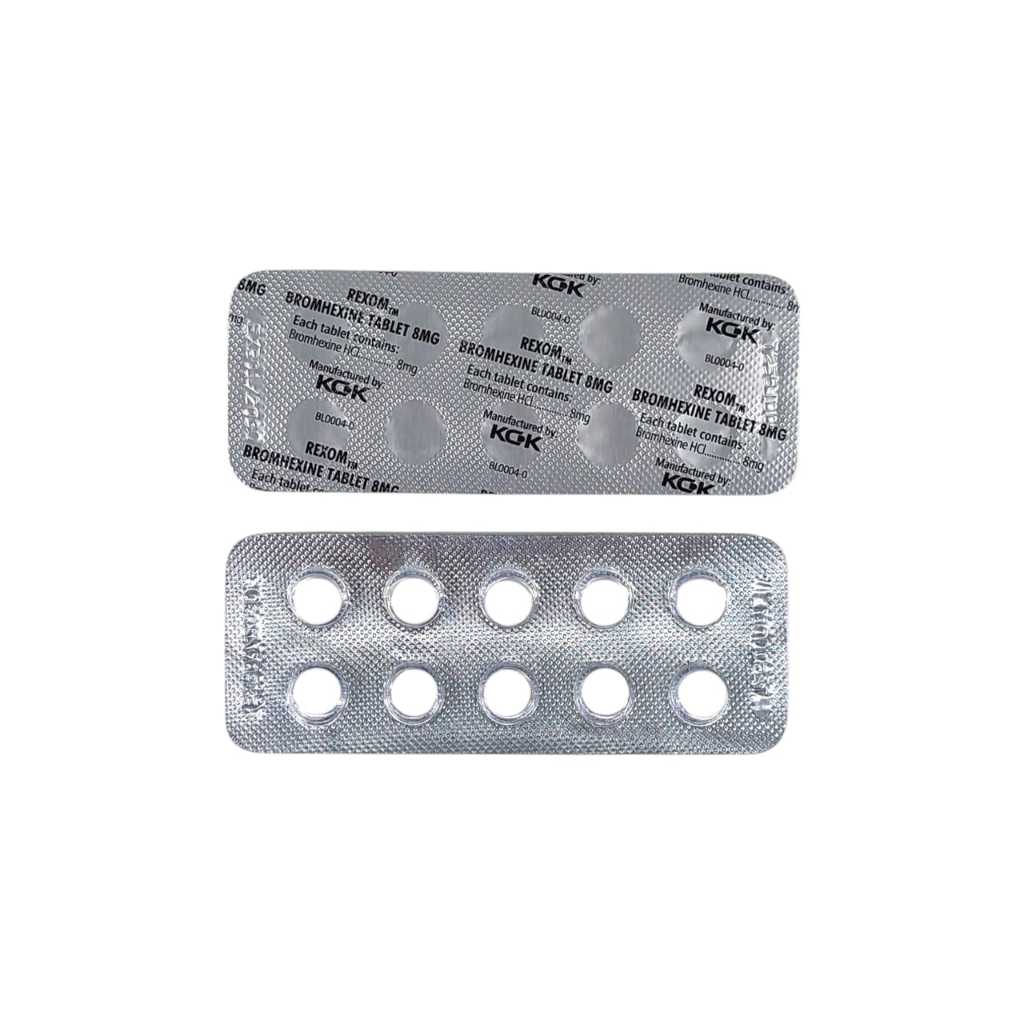 REXOM BROMHEXINE 8MG TABLET 10'S/STP | Shopee Malaysia