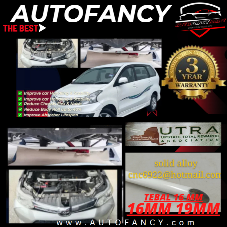 TOYOTA AVANZA 2013-2018 FACELIFT FRONT STRUT BAR 4 POINT AND REAR ANTI ...