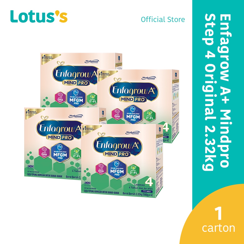 Enfagrow A+ Mindpro Step 4 Original (2.32kg X 4) | Shopee Malaysia