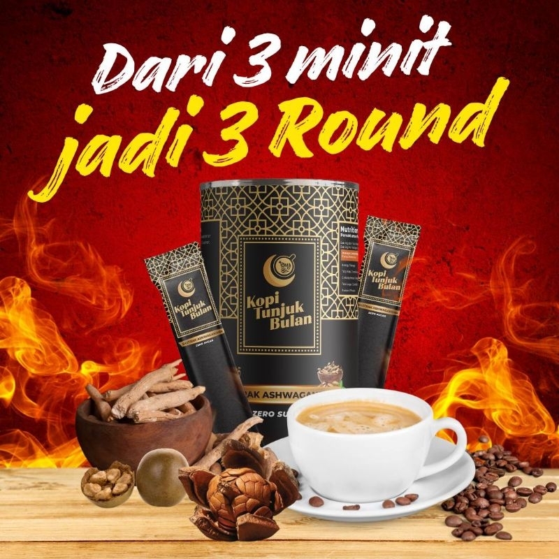 KOPI TUNJUK BULAN, EKSTRAK ASHWAGANDHA ORIGINAL HQ (UTK JANTUNG ...