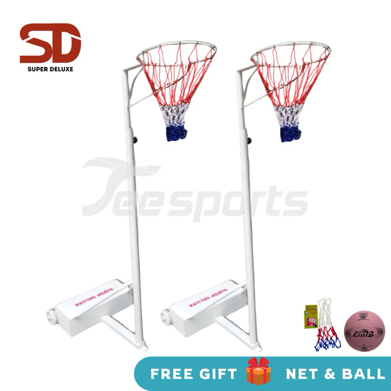 Movable Netball Post With Wheel And Weight (8' -10') - Square Weight ...