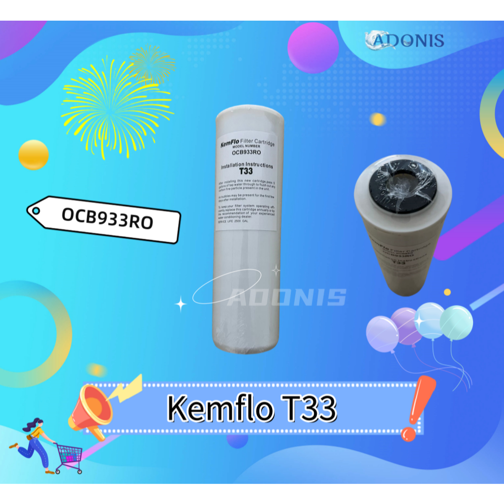 Taiwan Kemflo OCB T33 GAC Loose Carbon In-line Filter Replacement ...