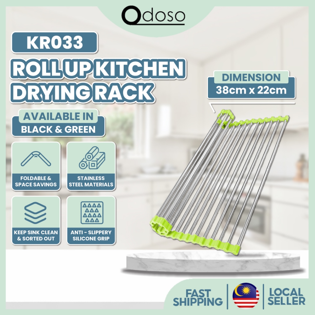 KR033 Rak Pinggan Rak Pengeringan Pinggan Penyaring Sink Rak ...
