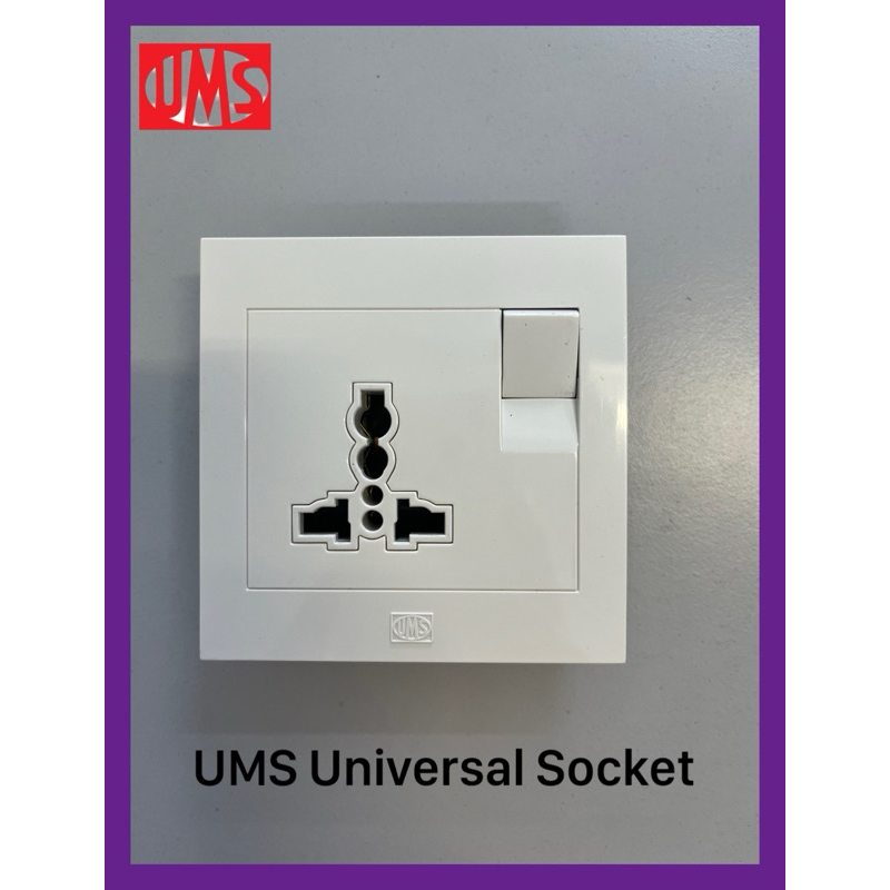 UMS Universal Socket Outlet 13A 1 Gang | Shopee Malaysia