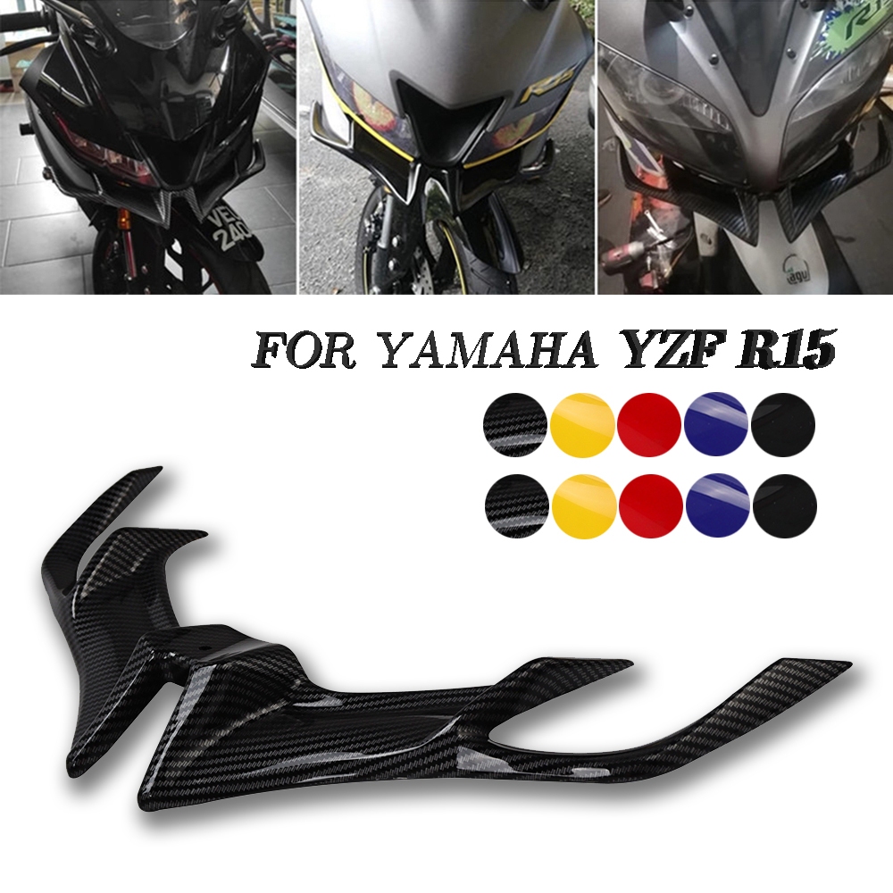 WINGLET YAMAHA R15 FRONT FAIRING WINGLET WINDLET WING LET ABS MATERIAL ...