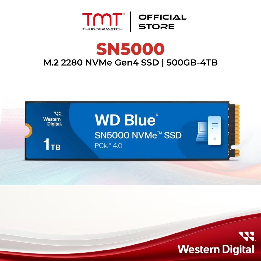 TMT WD Blue SN5000 M.2 2280 PCIe NVMe Gen4 SSD (4TB) | Shopee Malaysia