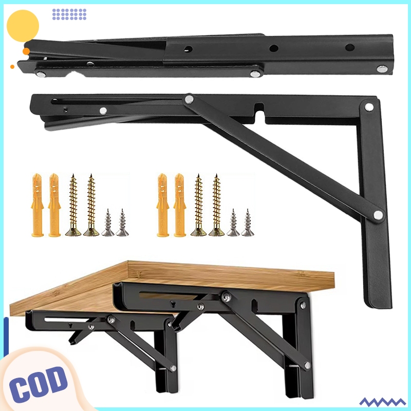 Folding Shelf Brackets Steel Folding Wall Tables Wall Mounted ...