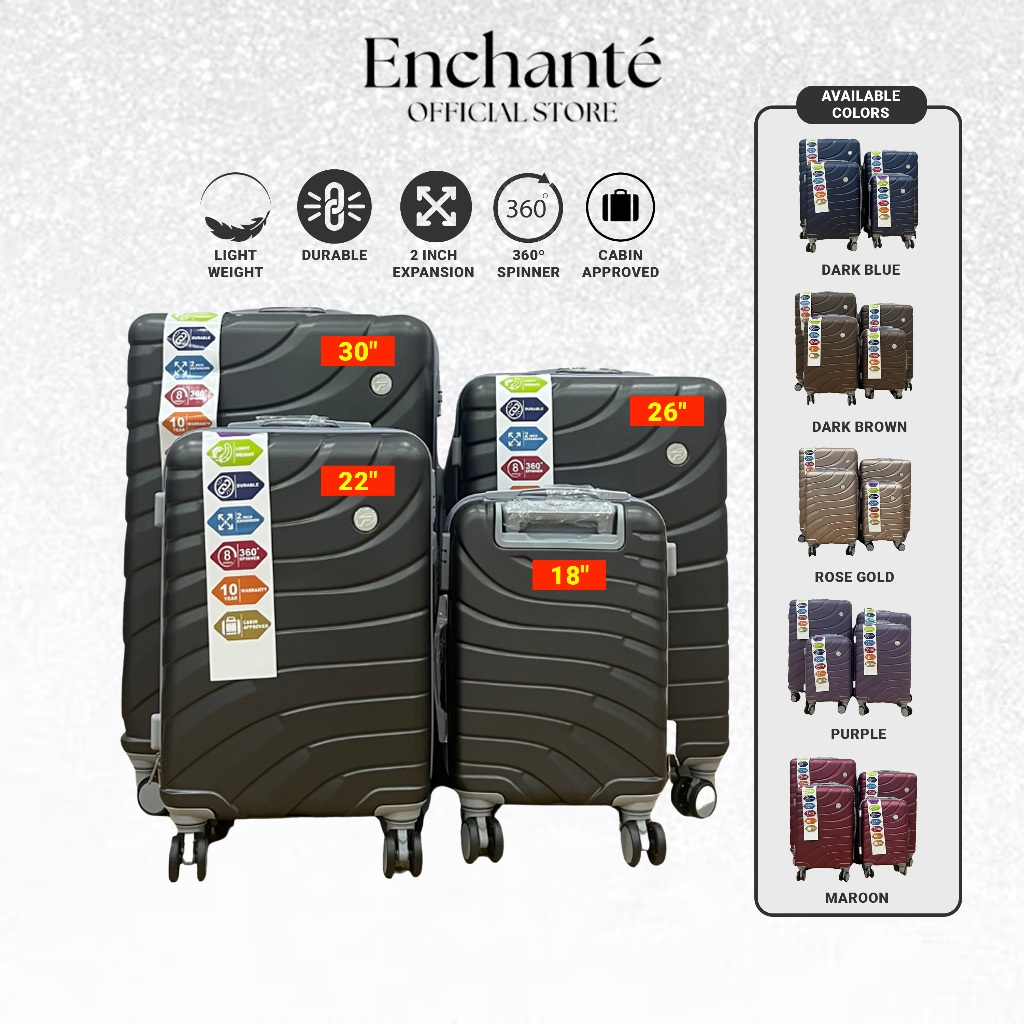 Luggage Bag 4 In 1 Travel Bagasi Tahan Lasak Murah 18 Inch 22 Inch 26 ...
