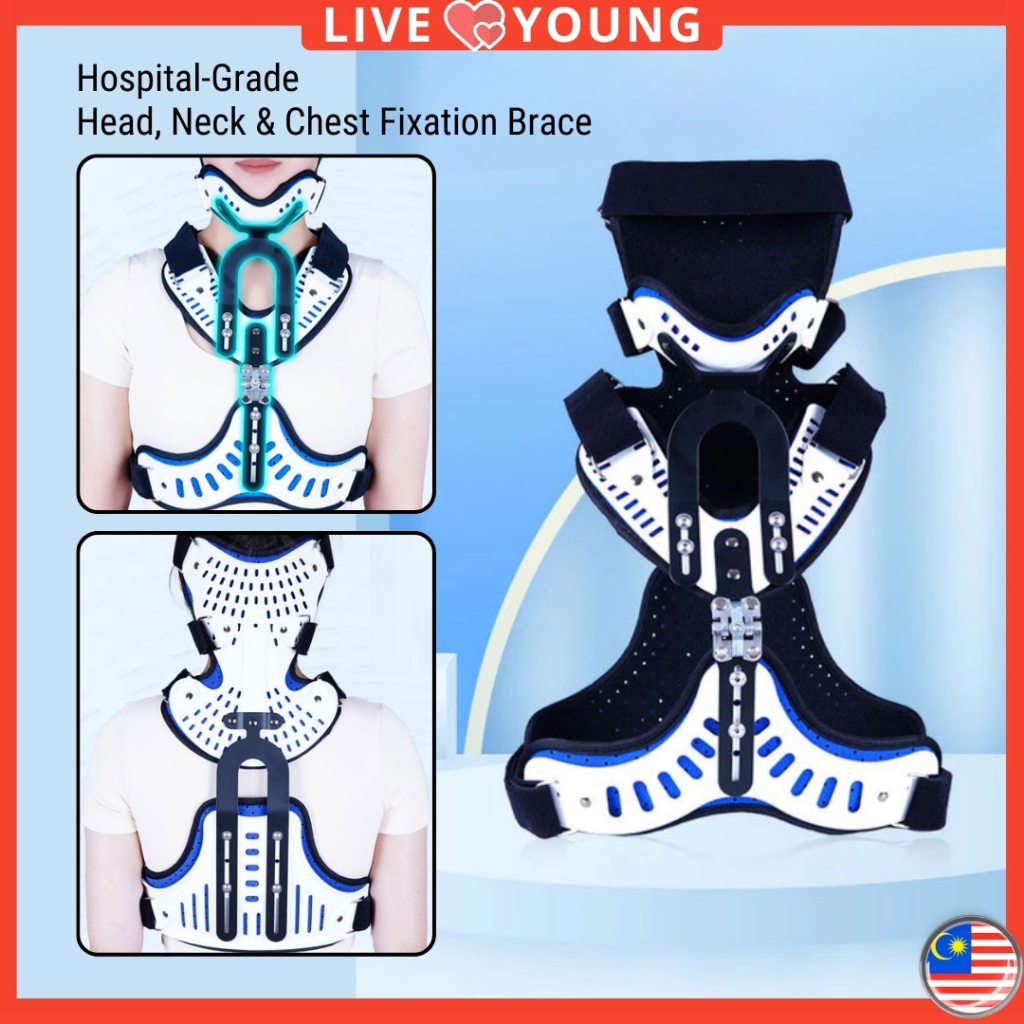 Adjustable Head Neck Chest Brace Adult Orthopedic Cervical Collar ...