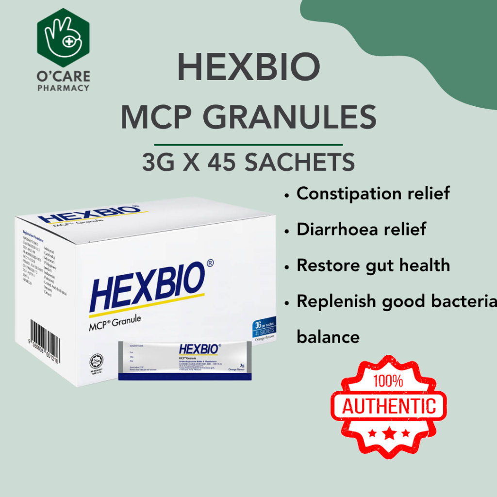 Hexbio Probiotics MCP Granules 3g 45 sachets for Gastic Problem GMP ...