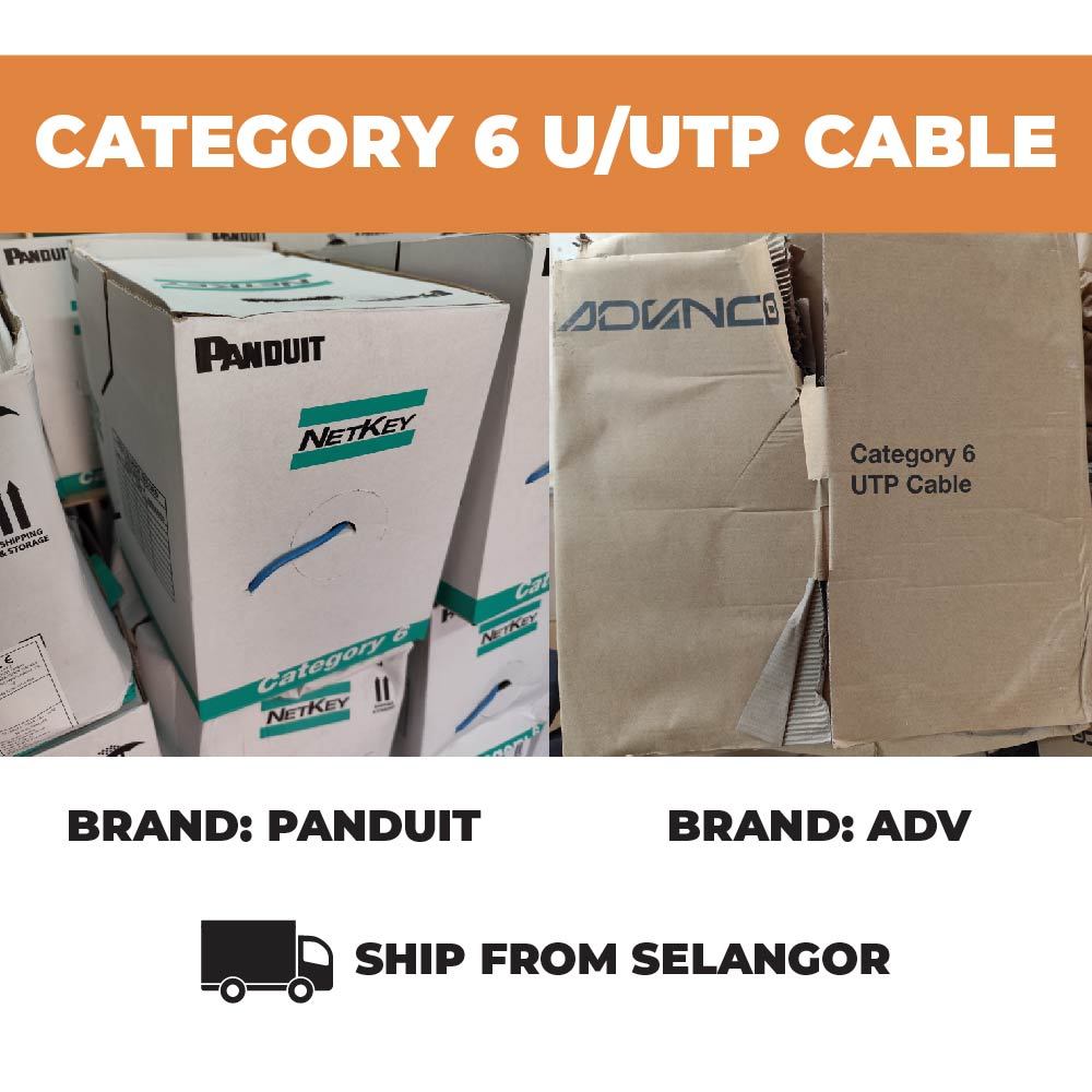 【CHEAPEST】Panduit Netkey Cat 6 U/UTP 24AWG Cable - NUC6C04BU / ADV ...