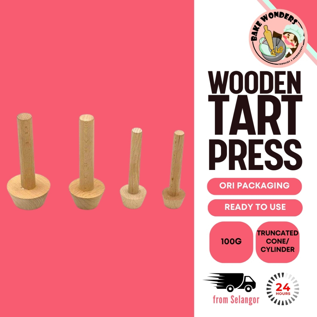Wooden Tart Presser/Tart Presser Moul/Egg Tart Presser/Tart Penekan ...