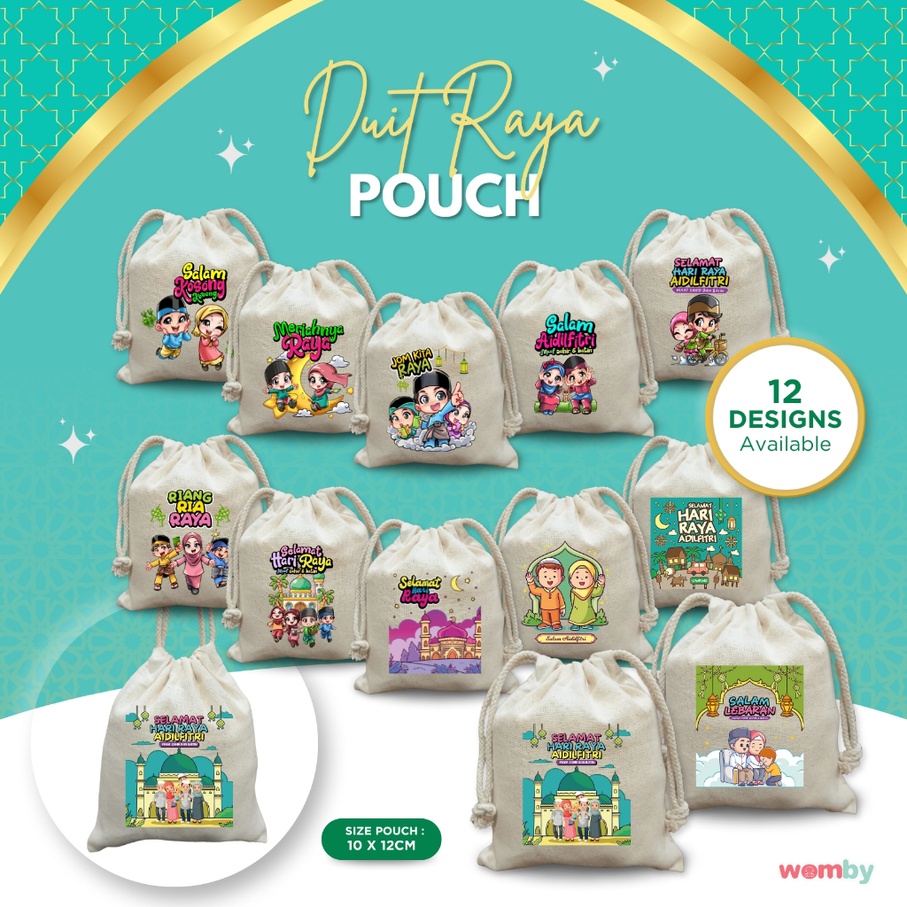 10pcs UNCANG DUIT RAYA 2025 | MINI POUCH WITH CUTE DESIGN | Beg isi ...