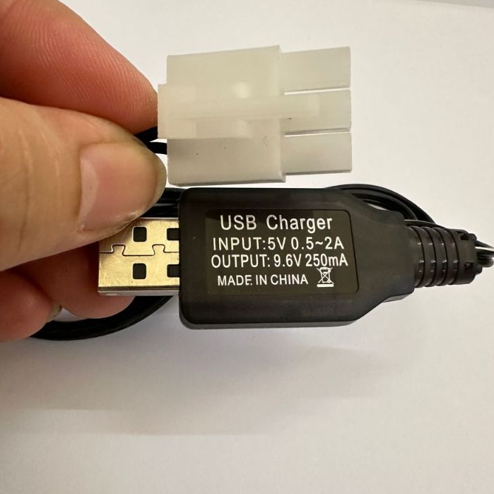 Ready Stock 9.6v USB Charger with 3pin Plug for Battery Rechargeable RC ...