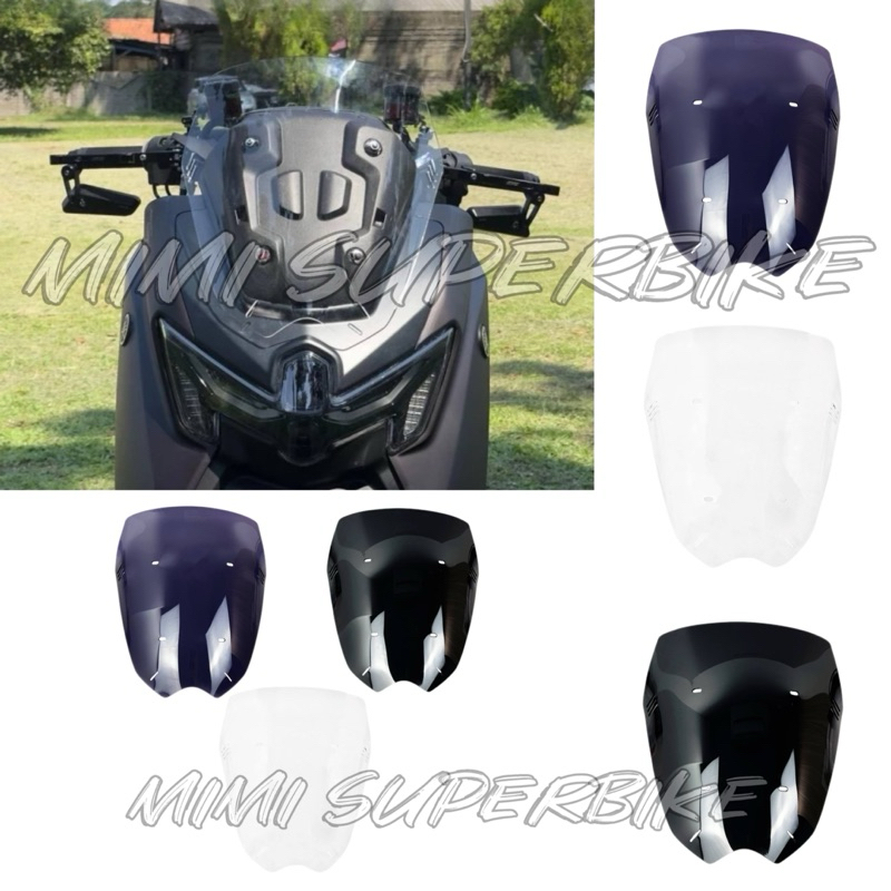 NEW YAMAHA NMAX155 NMAX V3 2025 WINDSHIELD 38CM BLACK SMOKE CLEAR ...