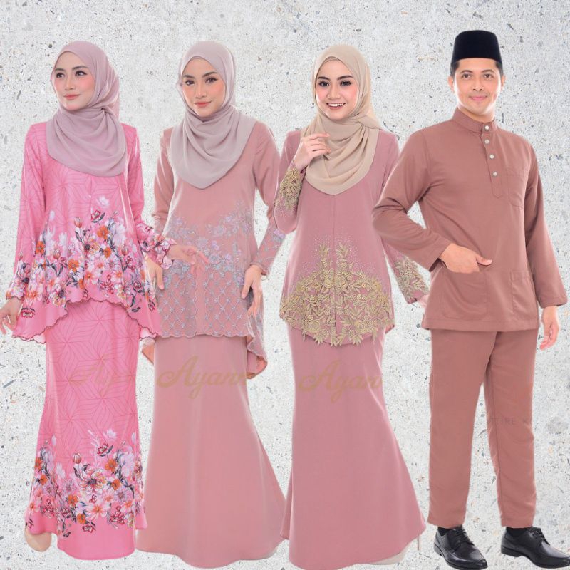 TEMA DUSTY PINK SEDONDON BAJU RAYA 2025 | Shopee Malaysia