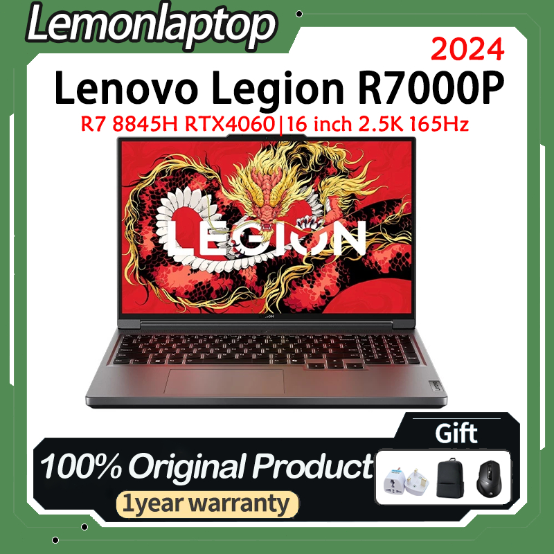 Lenovo Legion R7000P 2024 Lenovo Gaming Laptop R7 8845H RTX4060 16 inch 2.5K 165Hz Lenovo Laptop ...