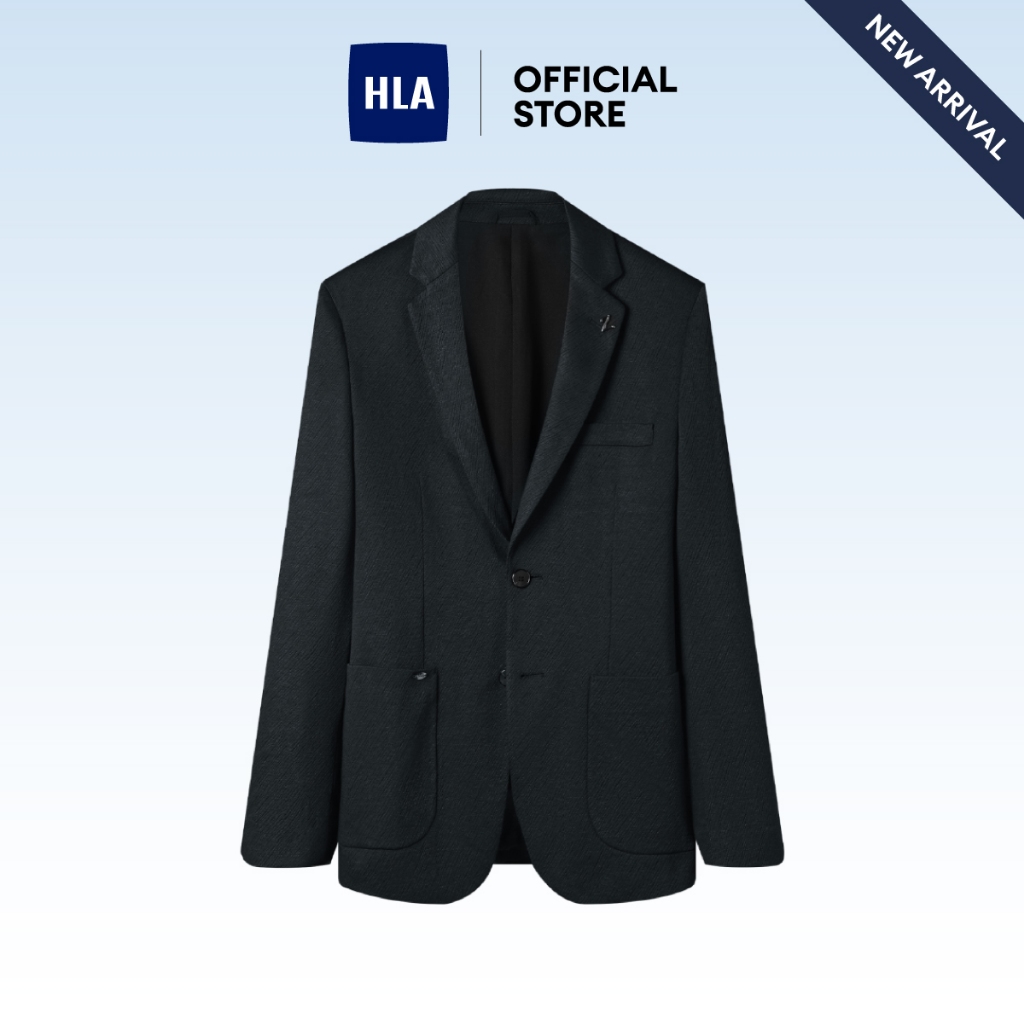 HLA Breathable and Stretch Slim Fit Business Casual Suit Jacket Men ...