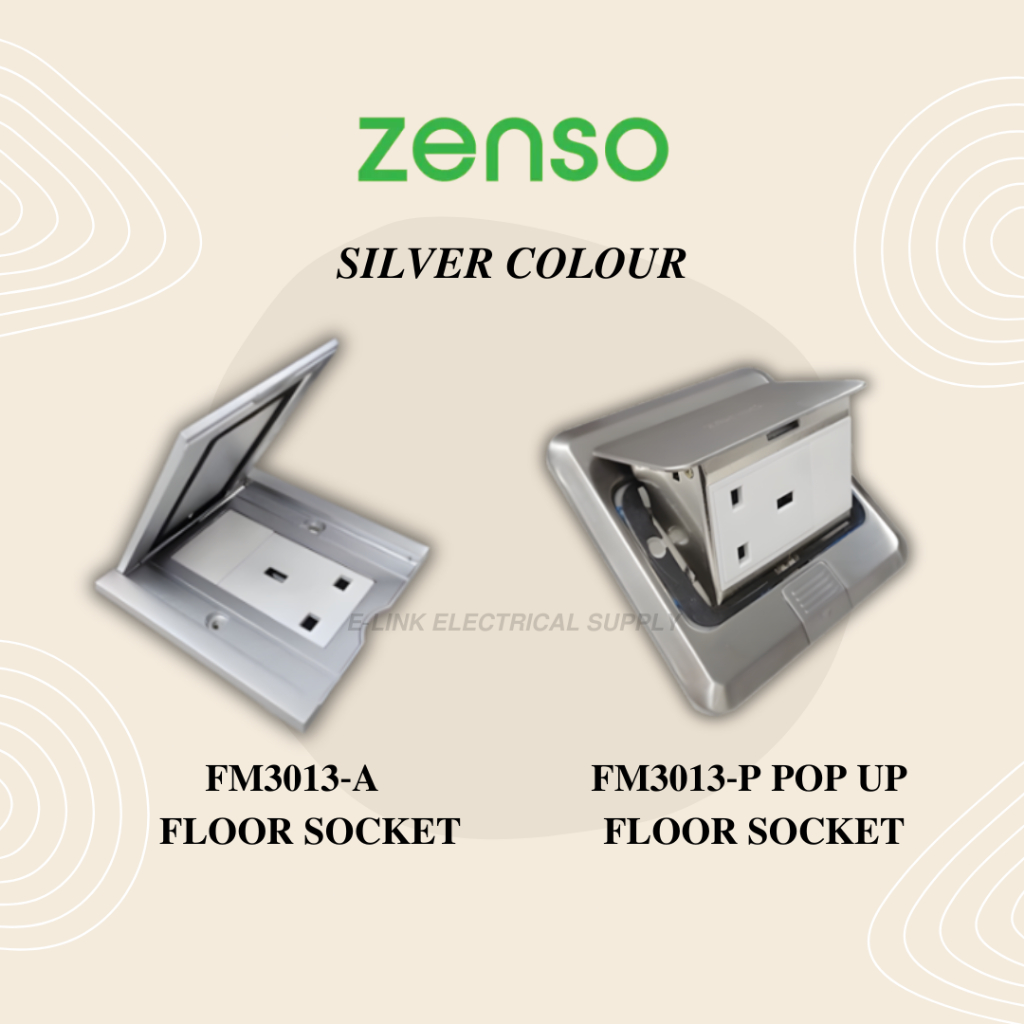 ZENSO FM3013-P POP UP FLOOR SOCKET & FM3013-A FLOOR SOCKET SILVER ...