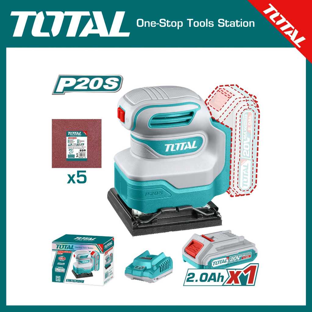 TOTAL Cordless sheet sander 20V | Shopee Malaysia
