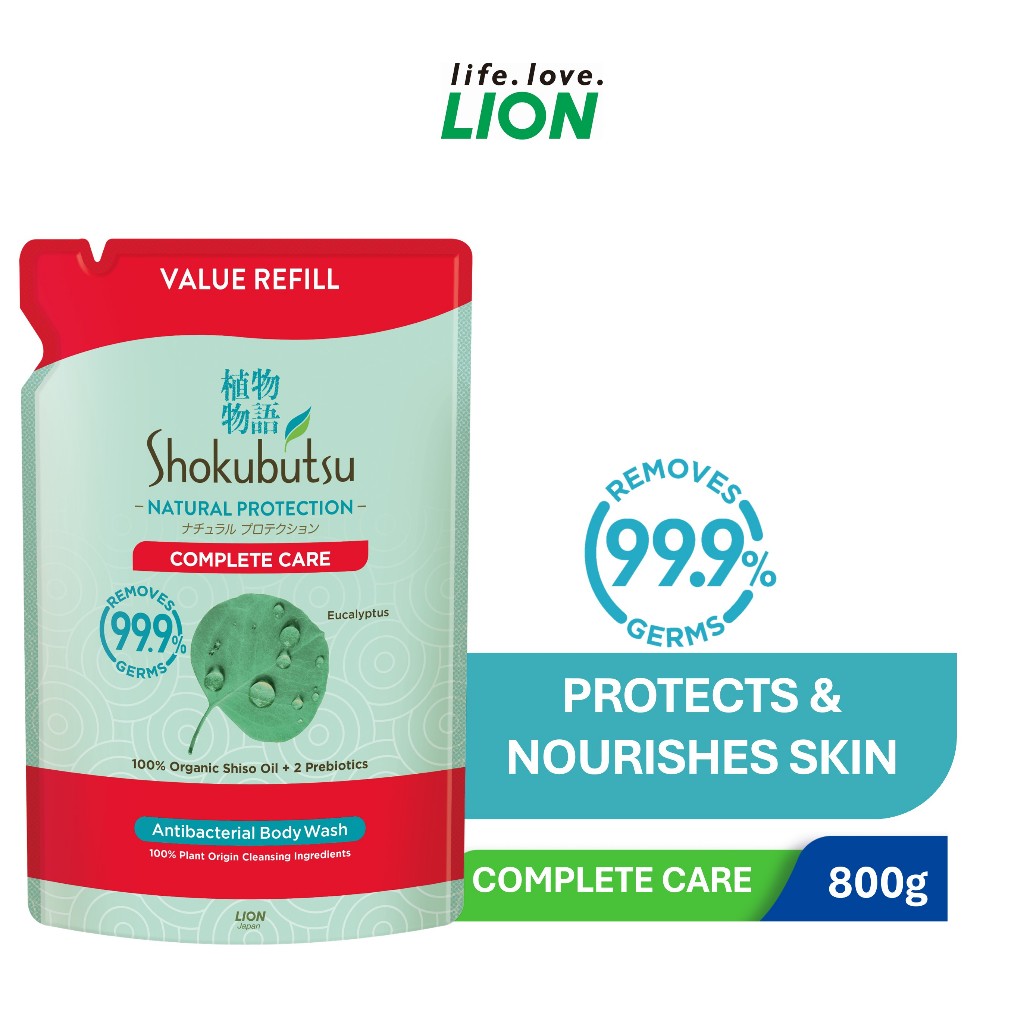 Shokubutsu Natural Protection Body Wash Complete Care with Eucalyptus ...