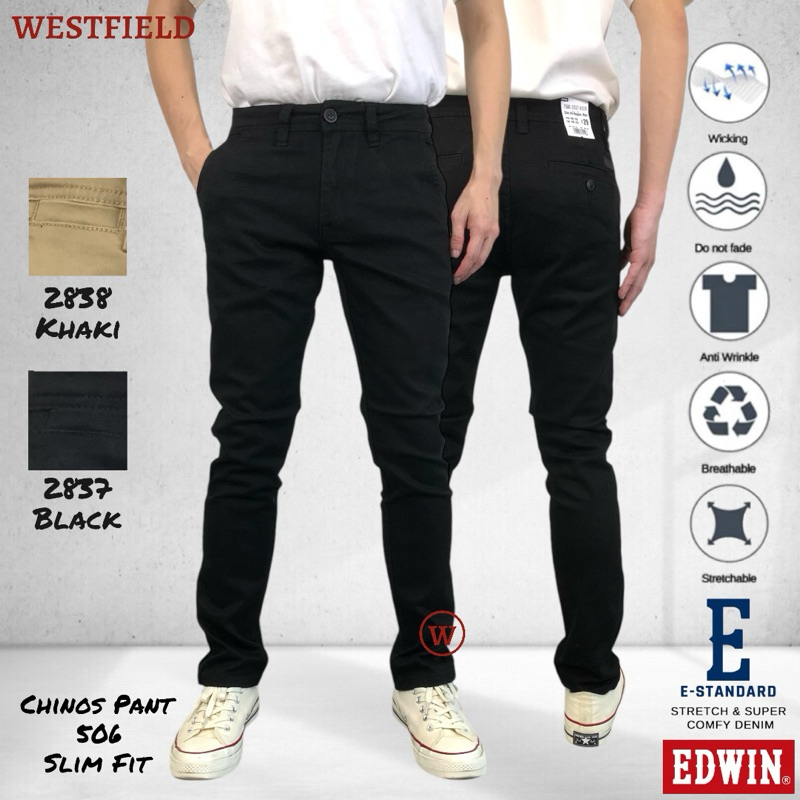 🔥New 506 Chino Pants🔥 EDWIN® E-Standard® Men’s 506 Comfort Slim Fit Chino Cotton Pants ( 7506 ...