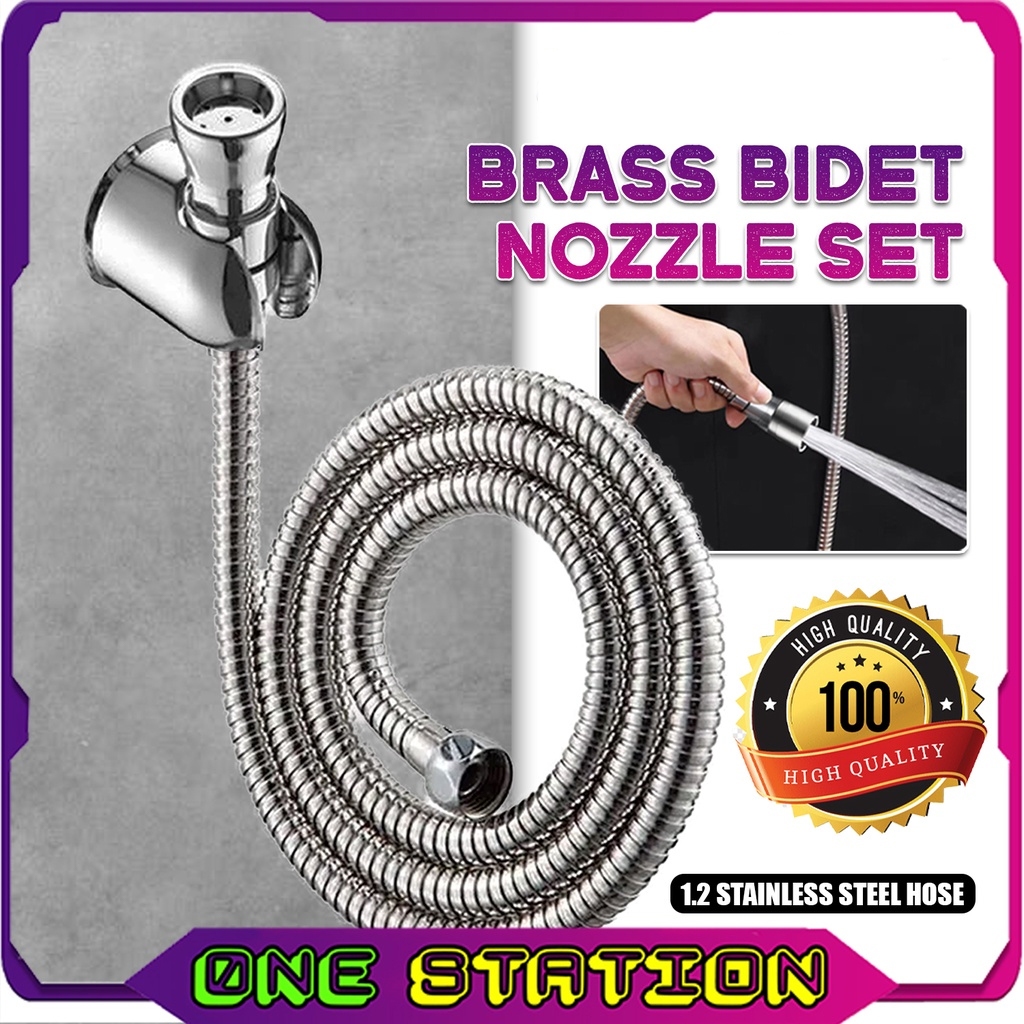 AP-8310 Brass Bidet Spray Set Toilet Hand Bidet Spray Flexible Hose ...