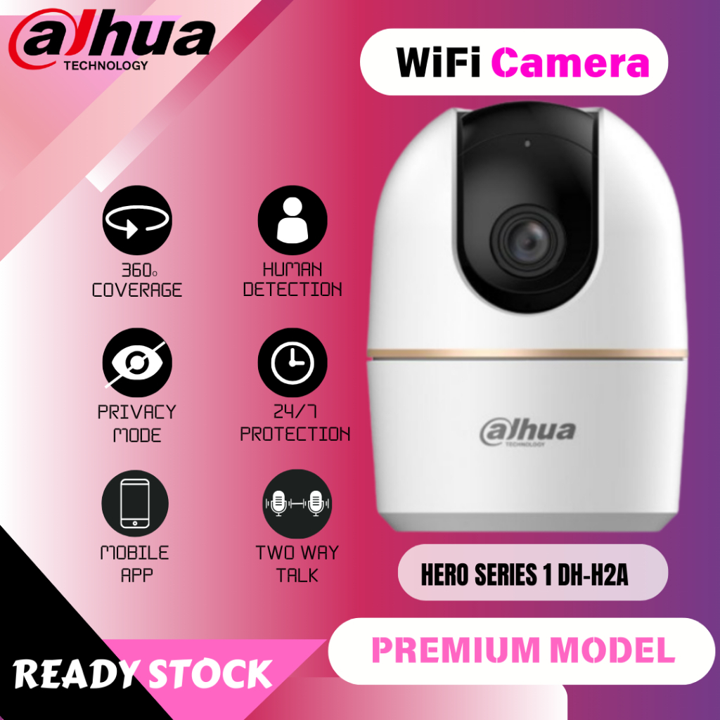 Dahua CCTV Wireless Hero Series 2MP/4MP/5MP Indoor Fixed-focal Wi-Fi ...