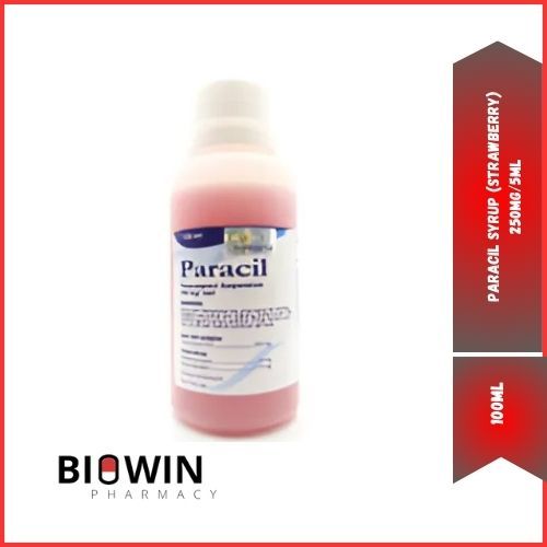 PARACIL SYRUP (Strawberry) 250MG/5ML 100ML | Shopee Malaysia