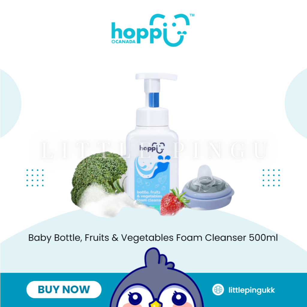 Hoppi Baby Bottle, Fruits & Vegetables Foam Cleanser 500ml | Shopee Malaysia