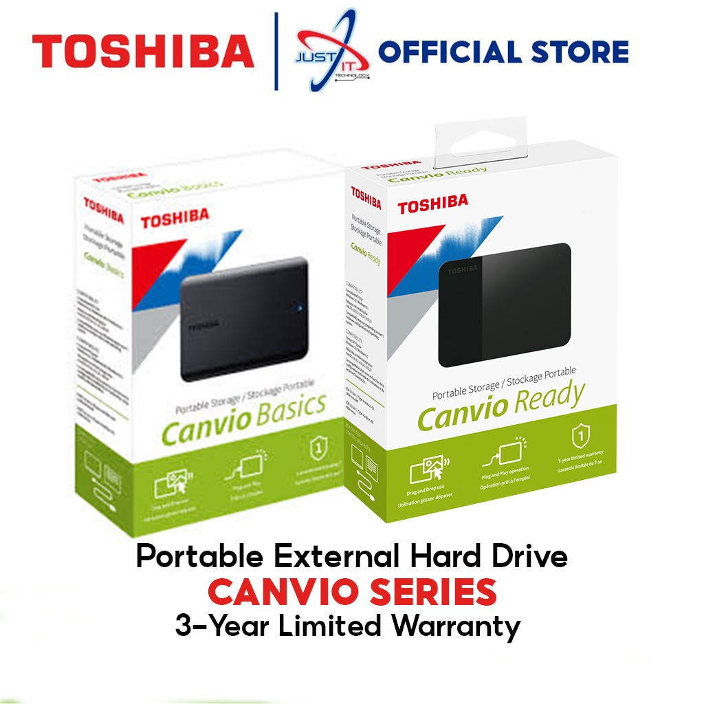 Toshiba Canvio Series Canvio Basics A5 /Canvio Ready Portable Hard Drive - 1TB / 2TB / 4TB ...