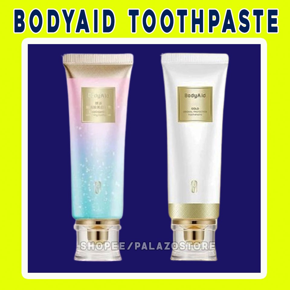 BODYAID TOOTHPASTE WHITENING TEETH GOLD GUM | NIACINAMIDE | Shopee Malaysia