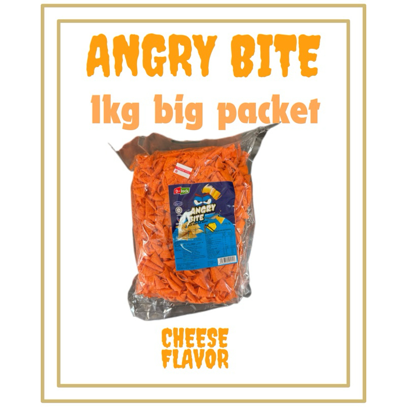 Keropok Viral Angry bite big packet 1kg cheese flavor | Shopee Malaysia