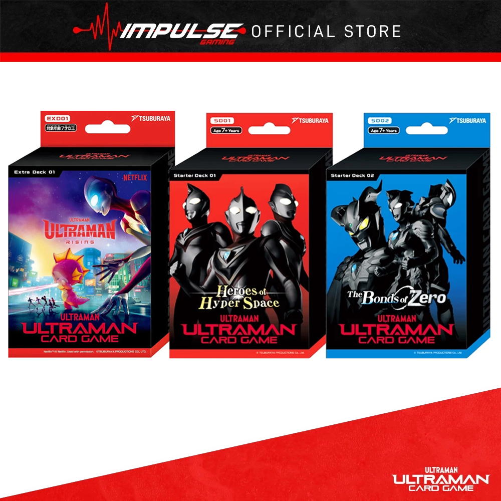 Ultraman Card Game TCG: Starter Deck - Heroes of Hyper Space & The Bonds of Zero / Heroes of ...