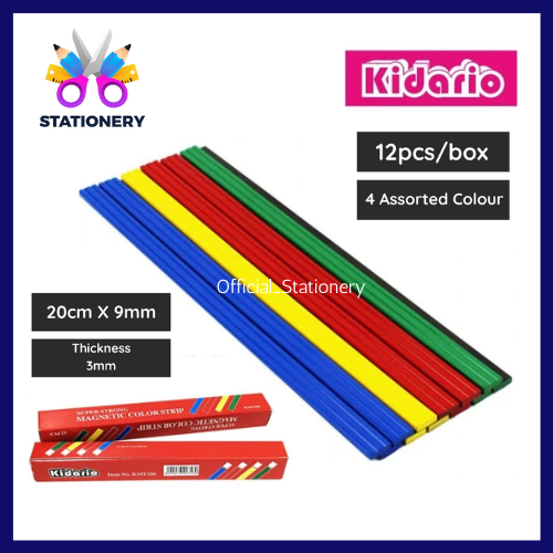 12pcs Super Strong Color Magnetic Strip / Magnet Bar / 白板磁铁条 / Magnet ...