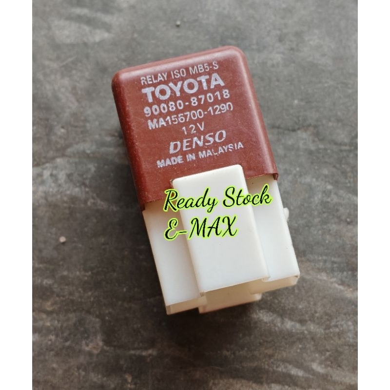 ORIGINAL - TOYOTA FAN RELAY 12V 5 PIN - 90987-04003 | Shopee Malaysia