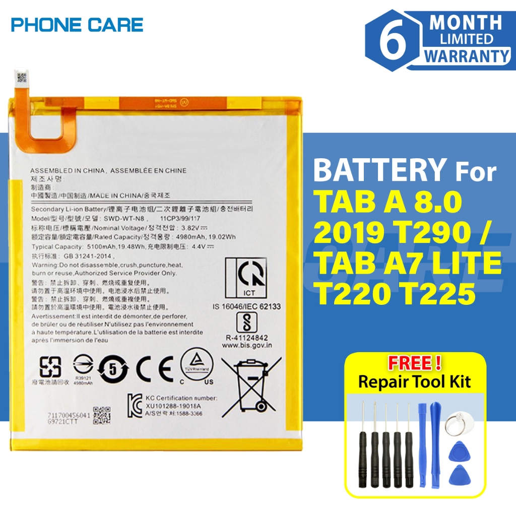 Battery SCUD-WT-N8 / HQ-3565S Compatible For Samsung Tab A 8.0 2019 ...