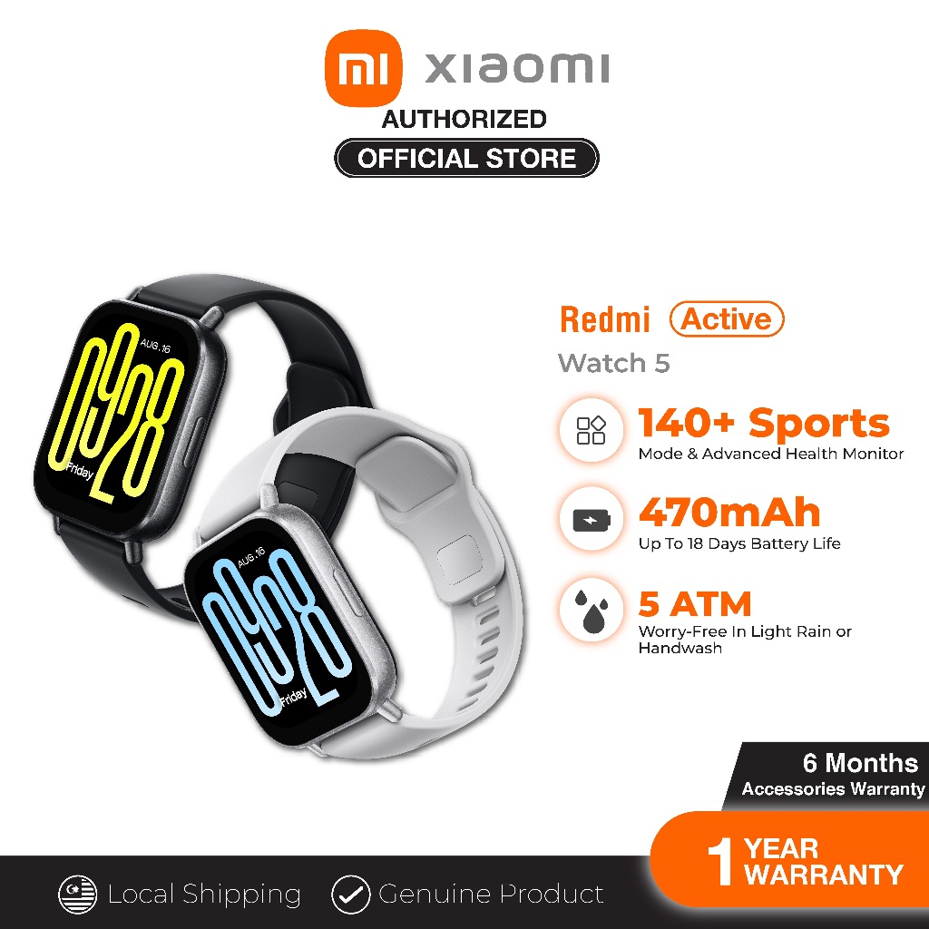 [New Arrival] Redmi Watch 5 Active |2'' LCD display · up to 18 days ...