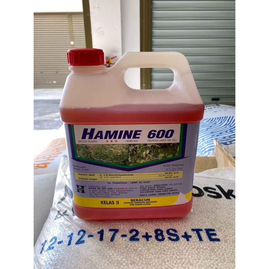 HAMINE 600 ( racun rumpai ) - 4 Liter | Shopee Malaysia
