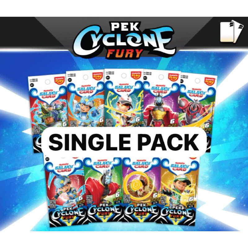 (SINGLE PACK) CYCLONE FURY AR SR KAD BOBOIBOY BELIUNG MONSTA GALAXY ...