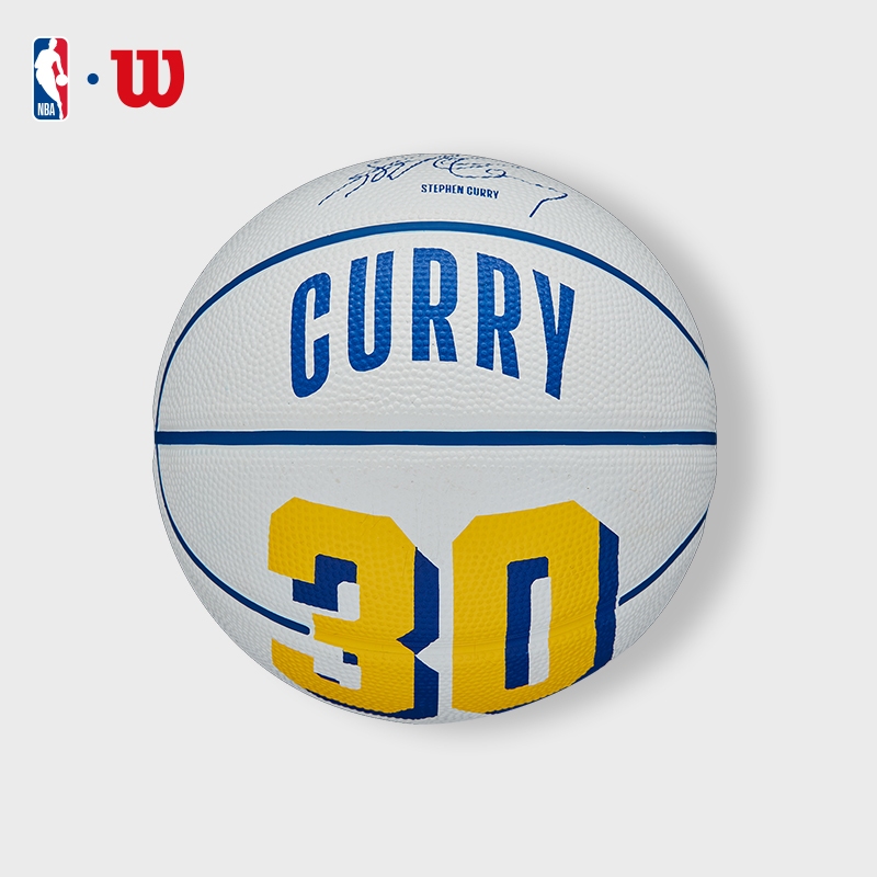 Wilson NBA Player Icon Stephen Curry Outdoor Mini Basketball (Size 3 ...