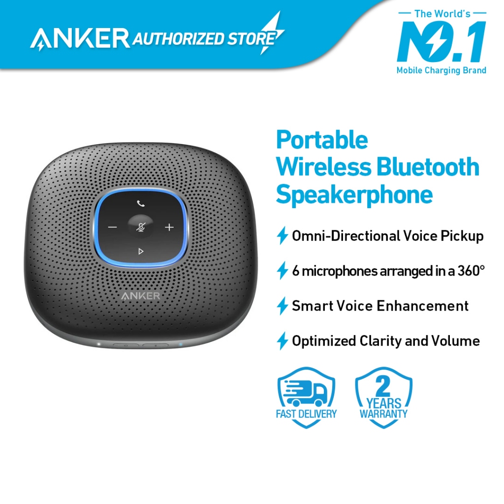 Anker Power Conf Bluetooth Speakerphone With 6 Microphones A3301 ...