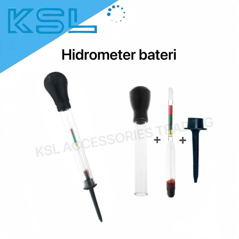 Hydrometer Battery Tester Hidrometer Bateri Acid Tester Penguji Asid ...